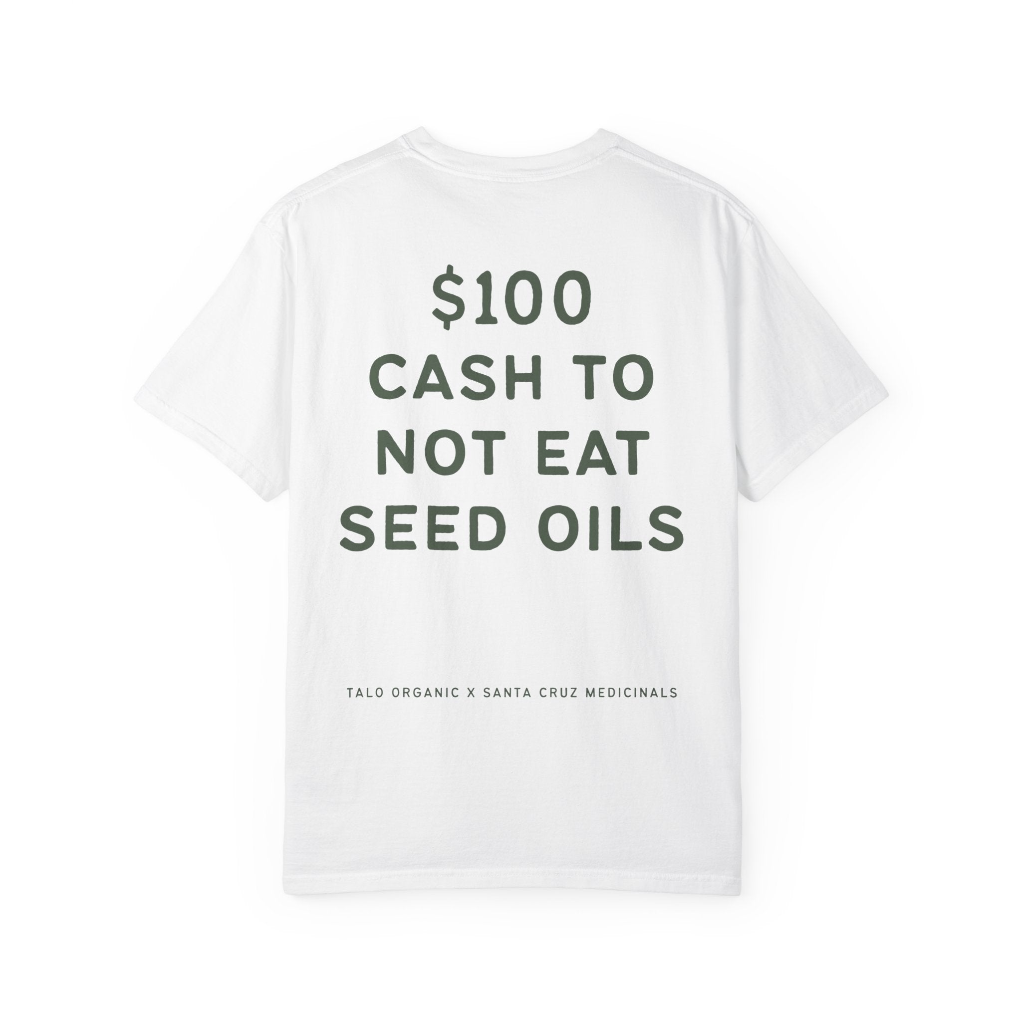 Santa Cruz Medicinals X Talo Collab | "$100 Cash To Not Eat Seed Oils ...